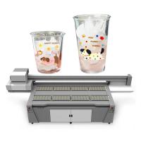 China Cylinder UV Printer for Glassware Bottles Cans Bottle UV Printer Cylindrical UV Printing Machine for sale