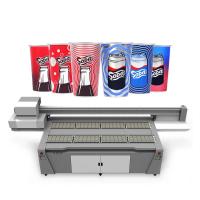 China High Speed Cylindrical UV Printer Round Bottle Printing Machine / Thermos Mug Cup / Conical Cup Printer for sale