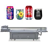 China Fast 360 Degree Thermos Cup Digital Cylinder Printer Round Tumbler Can Rotary Flatbed Cylindrical UV Printer for sale