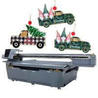 China Large Format Flatbed UV Printer for Glass Wood PVC Leather Inkjet UV Printer PVC Card Made Durable Plastic Metal for sale