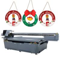China Large Format Flatbed UV Printer for Glass Wood PVC Leather Inkjet UV Printer PVC Card Made Durable Plastic Metal for sale