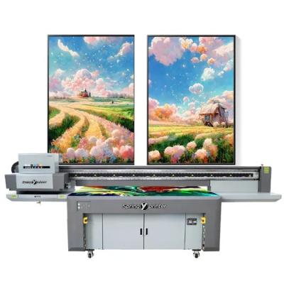 China 7.5CPI Printing Speed UV Flatbed Printer with 10cm Medium Height and Multi-Colour Printing for sale