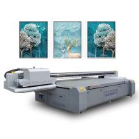 China Large Format UV Printer 3220 UV Flatbed Printer for Acrylic Glass Wood Advertising Wood PP PVC Board Print CCD for sale
