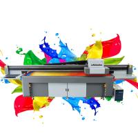 China Large Format Flatbed UV Printer for Glass Wood Metal Printing for sale