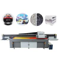 China Large Format Flatbed UV Printer for Glass Wood Metal Printing for sale