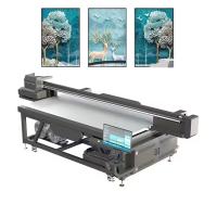China Flatbed Printer Industrial Large Printer with Suitable for Acrylic and Glass for sale