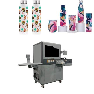 China UV Printing Solution High Speed UV Cylinder Printing Machine for Water Bottles for sale