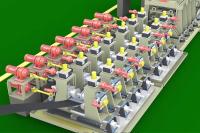 China 250x250mm Carbon Steel Automatic Tube Mill for Square Pipe for sale