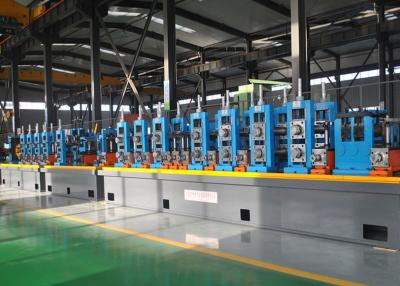 China Blue Carbon Steel Tube Mill Machine 33.7-60.3mm Diameter 70m/min for sale