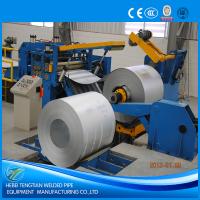 China PLC Control Galvanized Steel Sheet Slitter Machine with Circular Knife for sale
