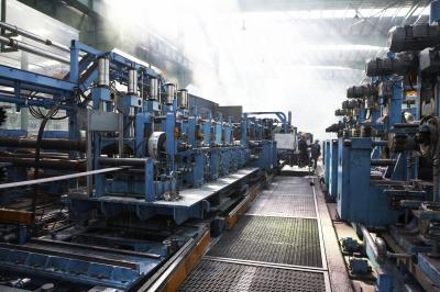 China HG630 Steel Pipe Making Machine 380V PLC Controlled 15-20m/min for sale