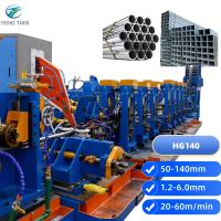 China HG140 Automatic HF Tube Mill CE PLC Quick Tool Change Φ50-140x6.0mm 60m/min Low Energy High Capacity for sale