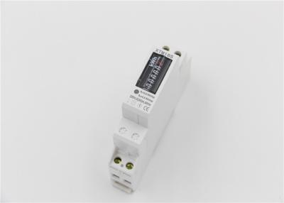 China 220V/230V 1 Phase 2 wires DIN Rail Smart KWH Energy Meter 5(30)A for sale