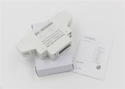 China 220V/230V 1 phase 2 wires DIN Rail Smart KWH Energy Meter LCD display for sale