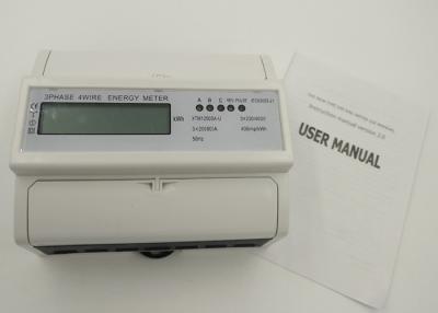 China Modular DIN Rail Energy Meter Light Weight Convenient Installation Ten Pole Width for sale