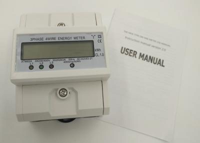 China 380V 415V Din Rail Mounted Energy Meter 50 - 60Hz Support Power Off Display for sale