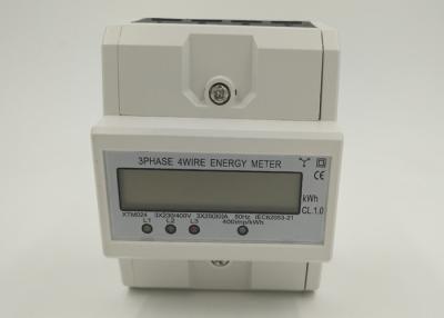 China Inside Battery DIN Rail Energy Meter Novel Appearance With Transparent Meter Case for sale