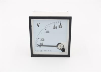 China 90° Deflection Panel Mount Analog Voltmeter Moving Iron And Coil Mini Type for sale