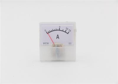 China 40*40mm Analog Ac Amp Panel Meters 0-15A Power Factor DC Ampere Meter for sale