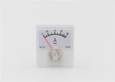 China Single Phase Analog Voltmeter Panel Mount Moving Coil Structure Square Panel for sale