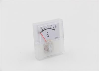 China DC Ammeter Analog Panel Meter 0-50A DC Current Meter White Color Dial 40*40mm for sale