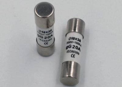 China AC 50Hz Din Mount Fuse Holder Porcelain Or Brass For Protecting Electric Equipment for sale