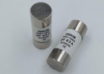 China Copper Cylindrical Fuse And Fuse Holder Easy Installation For Low Voltage for sale
