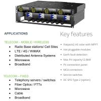 China Solar Extension Kit 3U Rack Flatpack2 Eltek DC Power System CTZ00000.1255 for sale