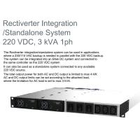 China 1U Integrated / Standalone Telecom Power System 3kVA 1phase 220VDC Eltek Rectiverter for sale