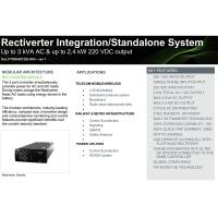 China 1U Integrated / Standalone Telecom Power System 3kVA 1phase 220VDC Eltek Rectiverter for sale