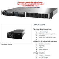 China 3kVA 1-Phase 48VDC Eltek Rectiverter 1U DC Power System for Telecom 4G Railway for sale