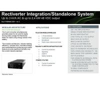 China 3kVA 1-Phase 48VDC Eltek Rectiverter 1U DC Power System for Telecom 4G Railway for sale