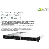 China 3kVA 1-Phase 48VDC Eltek Rectiverter 1U DC Power System for Telecom 4G Railway for sale
