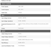 China Vertiv Netsure 531 A41 Series 48V 75A Embedded Telecom DC Power System 8kW for sale