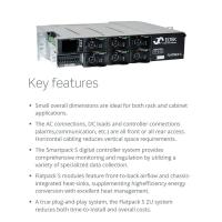 China New Original High Efficiency Compack 48V 200A Eltek Flatpack S Rectifier 2U Embedded Rack Telecom Power Supply System for sale