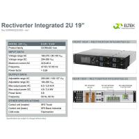 China Eltek Telecom Power Solutions 220VDC Rectiverter Integrated 2U 6kVA 1ph System for sale
