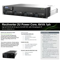 China Eltek Rectiverter 2U Power Core 6kVA 1ph 4.8kW AC DC with Smartpack R Controller for sale