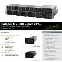 China Smartpack S Controller FPS 24V Rectifier 2-pole Distribution Flatpack S HE 24V 2U 3R Eltek Rack DC Power System for sale