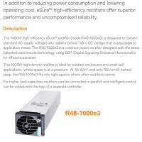China Vertiv Emerson R48-1000e3 48V 1000W Telecom Rectifier Module 95% Efficiency for sale
