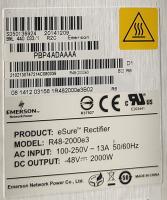 China Vertiv Emerson R48-2000E3 48V 30A 2000W Telecom Rectifier Module High Efficiency for sale