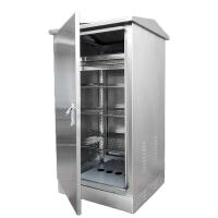China OEM Stainless Steel SS316 Telecom Battery Cabinet with Air Conditioner Cooling IP55 for sale