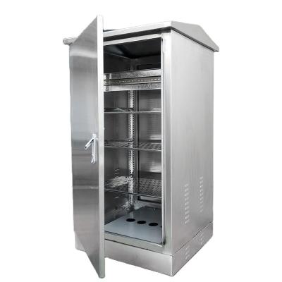 China OEM Stainless Steel SS316 Telecom Battery Cabinet with Air Conditioner Cooling IP55 for sale