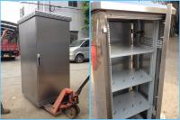 China OEM Stainless Steel SS316 Telecom Battery Cabinet with Air Conditioner Cooling IP55 for sale