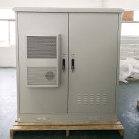 China Two Door Power Distribution Enclosure IP55 Telecom Street Cabinet Outdoor 1850x1500x750mm for sale