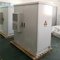 China Two Door Power Distribution Enclosure IP55 Telecom Street Cabinet Outdoor 1850x1500x750mm for sale