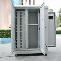 China Outdoor Telecom Cabinet IP55 IP68 Front Two Doors AC Heat Insulation 1850x1500x750mm for sale