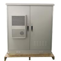China Powder Coating Two Room Outdoor Telecom Battery Cabinet IP67 with MPPT Solar Inverter 1850x1500x750mm for sale