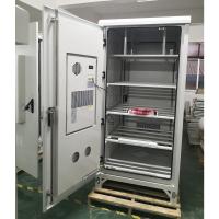 China Powder Coating Two Room Outdoor Telecom Battery Cabinet IP67 with MPPT Solar Inverter 1850x1500x750mm for sale