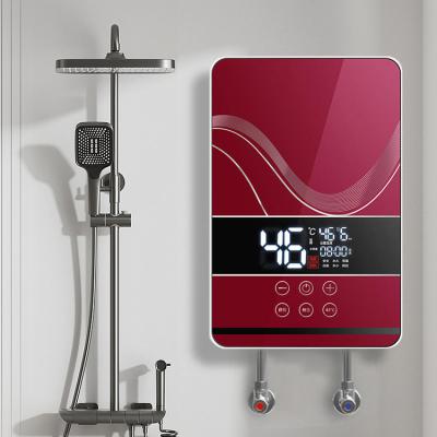 China Smart Mini Tankless Water Geyser 6000W Instant Electric Shower Water Heater for sale