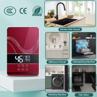 China Smart Mini Tankless Water Geyser 6000W Instant Electric Shower Water Heater for sale